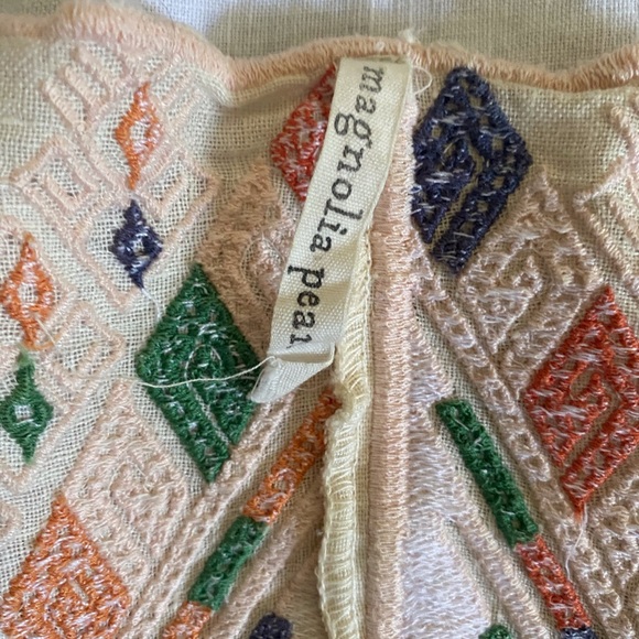 Magnolia Pearl | Jackets & Coats | Magnolia Pearl Embroidered Linen ...